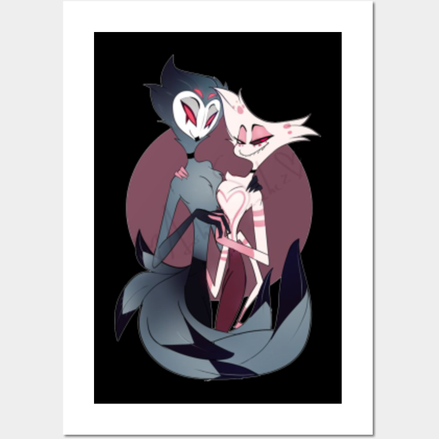 Stolas And Angel Dust Helluva Boss Posters And Art Prints Teepublic